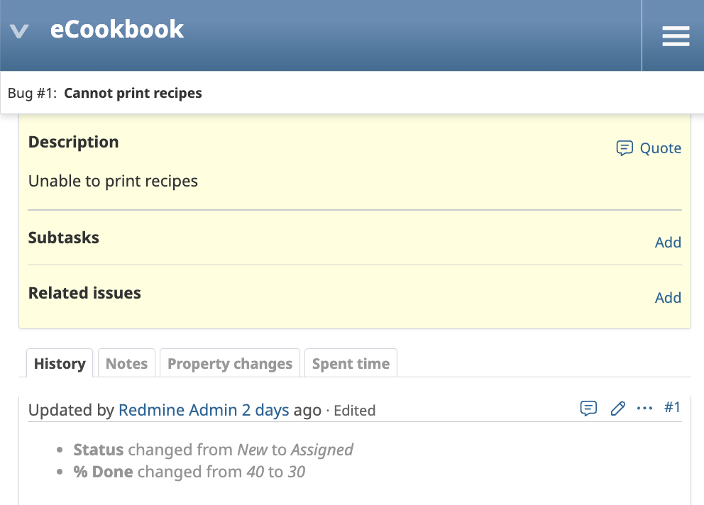 Feature #42684: Add a sticky header to keep the issue subject visible on scroll - Redmine